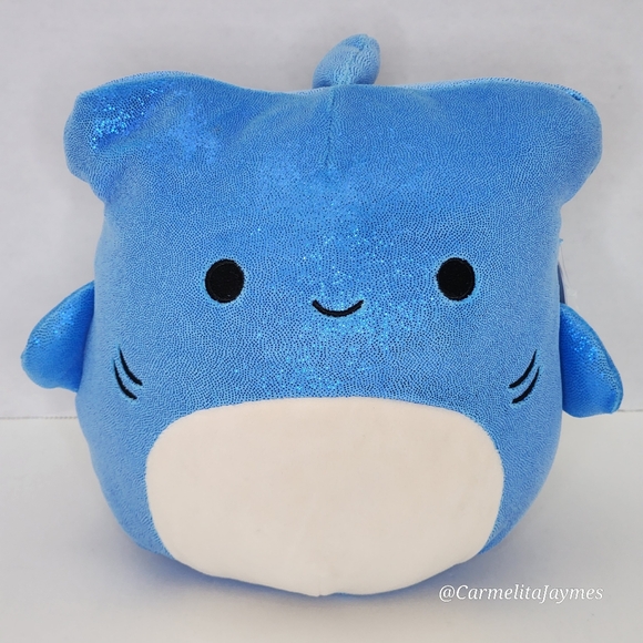 Squishmallows | Toys | Nitro Blue Hammerhead Shark Glitter Squad 224 ...